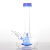China 10 Inch UFO Shape 5mm Glass Beaker  Wide Base With Showerhead Perc for sale