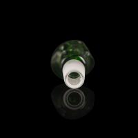 China 14mm Male Joint Glass Bong Bowl Borosilicate Glass Green Skull Design for sale
