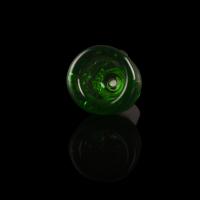 China 14mm Male Joint Glass Bong Bowl Borosilicate Glass Green Skull Design for sale