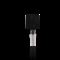 China Durable Cube Style Glass Bong Bowl 14mm Male Borosilicate Glass Herb Slide for sale