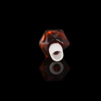 China 14mm Glass Bong Bowl Polygonal Cup Mouth Slide Male Joint Borosilicate Glass for sale