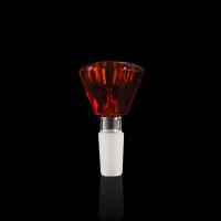 China 14mm Glass Bong Bowl Polygonal Cup Mouth Slide Male Joint Borosilicate Glass for sale