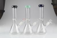 China 10 Inch Glass Beaker Bong 14mm Female Joint Standard Ice Catcher Set Tobacco Water Pipe for sale