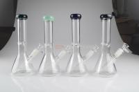 China 10 Inch Glass Beaker Bong 14mm Female Joint Standard Ice Catcher Set Tobacco Water Pipe for sale