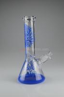China 12 Inch Tree of Life Decal Glass Beaker Bong 14mm Borosilicate Water Pipe for sale