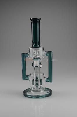 China Double Filter Glass Tobacco Pipe Honeycomb Disc Pokemon Ball for sale
