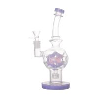 China 10 Inch Swiss Ball Matrix Percolator Glass Dab Rig for Dry Herb 14mm Female Joint for sale