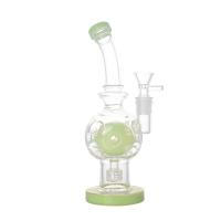 China 10 Inch Swiss Ball Matrix Percolator Glass Dab Rig for Dry Herb 14mm Female Joint for sale