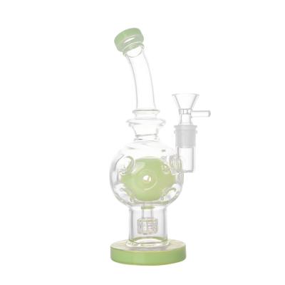 China 10 Inch Swiss Ball Matrix Percolator Glass Dab Rig for Dry Herb 14mm Female Joint for sale