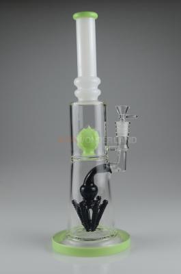 China HBG 15.75 Inch Transparent Glass Water Pipe with 14mm Female Joint for Herb Smoking for sale