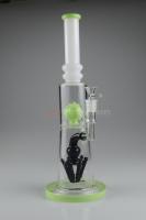 China HBG 15.75 Inch Transparent Glass Water Pipe with 14mm Female Joint for Herb Smoking for sale