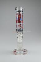 China Spider Man High Borosilicate Glass Water Pipe 14mm Female Joint 13.78 Inch Bong for sale