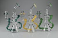 China 8.5 Inch Percolator Dab Rig High Borosilicate Glass Three Storey Space for sale