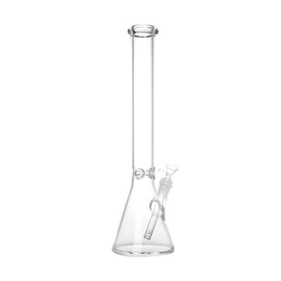 China 18 Inch Seamless Clear Glass Beaker Bong 19mm Female Joint 5mm Thick Ice Catcher for sale