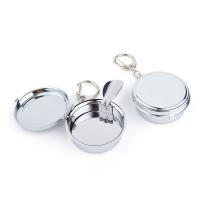 China 500mm -=Stainless Steel Ashtray Silver Color Customized For Cigarette Smoking for sale