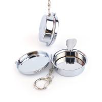 China 500mm -=Stainless Steel Ashtray Silver Color Customized For Cigarette Smoking for sale