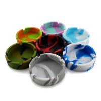 China Silicone Luminous Ashtray 8.3cm Diameter 18 Colors OEM ODM Custom Logo for sale
