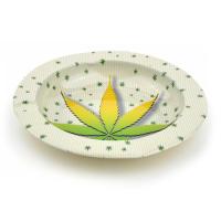 China Custom Portable Pocket Tin Ashtray 13.5*0.18cm for Smoking for sale