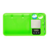 China USB Charging Herb Rolling Trays LED Mini Electronic Scale Two In One Tray for sale