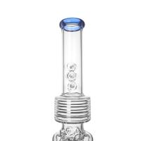 China 19mm Female Straight Tube Bong 19 Inches Diamond Clear for Flower Smoking for sale