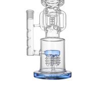 China 19mm Female Straight Tube Bong 19 Inches Diamond Clear for Flower Smoking for sale