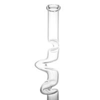 China 19 Inch 18F Joint Curved Tube Glass Bong Round Bottle Water Pipe for Dry Herb for sale