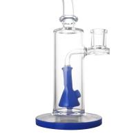 China 4 Parts Glass Bubbler Water Pipe 8 Inches 14F Joint Smoking Bong with Quartz Banger for sale