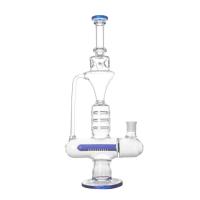 China Cawonderland 44cm Silicone Bubbler Water Pipe for Smoking Tobacco 18mm Joint for sale
