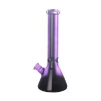 China High Borosilicate Glass Beaker Bong 14 Inches Height 7mm Thickness Color Spray for sale