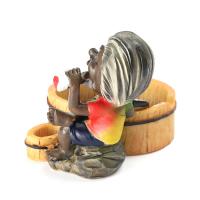 China 12cm Resin Ashtray Cute Frog Jade Camel Human Shape Smoking Ashtray for Home Bar Decoration for sale