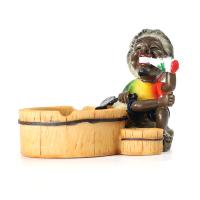 China 12cm Resin Ashtray Cute Frog Jade Camel Human Shape Smoking Ashtray for Home Bar Decoration for sale