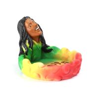 China Freehand Resin Ashtray Sketching Personalized Human​ Colorful for sale