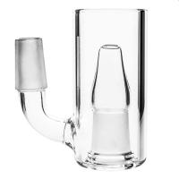 China Straight Type High Borosilicate Glass Ash Catcher Hookah Pipe Accessories for sale