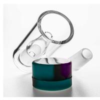 China Straight Type High Borosilicate Glass Ash Catcher Hookah Pipe Accessories for sale