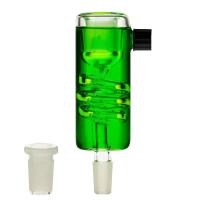 China 5 Inch Spiral Glass Smoke Collector Ash Catcher 14.5mm Joint Borosilicate for sale