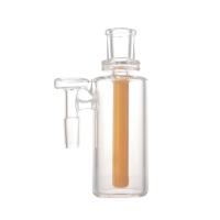 China 14mm Joint Hookah Ash Catcher with Disc Perc Glass Bong Filter 5.5 Inch for sale