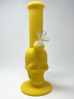 China Skull Design Silicone Water Bong 11 Inches Height Various Colors for sale