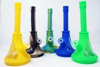 China OEM Custom 10 Inch Silicone Water Bong with Glass Downstem Mix Color for sale