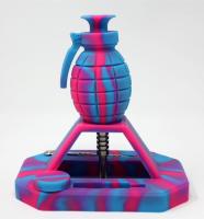 China Portable Grenade Silicone Water Bong Nectar Collector Kit For Smoking for sale