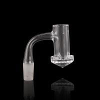 China Cone Shape Transparent Quartz Banger Nail 14mm Male Joint for Smooth Dabbing Experience for sale