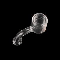 China 14mm Female Clear Quartz Banger Nail Thermal Core Reactor Double Wall for sale