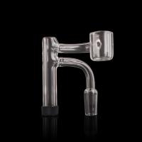 China Clear 90 Degrees Quartz Banger Nail Smoking Accessories 5mm Thick for sale