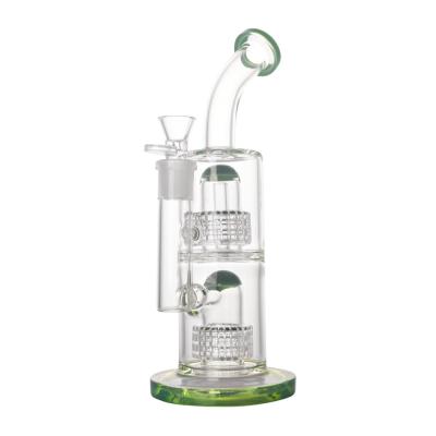 China 14 Inch Curved Mouth Glass Bong 18mm Female Joint 4.5 Inch Base 5mm Thick for sale