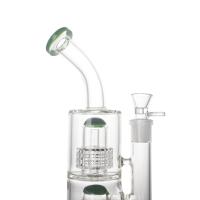 China 14 Inch Curved Mouth Glass Bong 18mm Female Joint 4.5 Inch Base 5mm Thick for sale