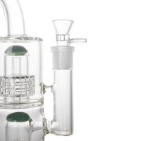 China 14 Inch Curved Mouth Glass Bong 18mm Female Joint 4.5 Inch Base 5mm Thick for sale