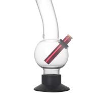 China 12 Inch Glass Beaker Bong 14mm Joint 5mm Thick Clear Silicone Base Smoking Water Pipe for sale