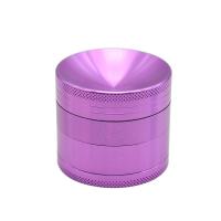 China Custom 4 Layer Metal Herb Grinder 63mm Aluminum Sifter with Phone Stand for sale
