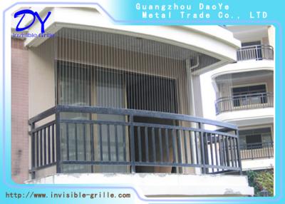 China Anti Theft Balcony Invisible Grille Protective Net 1.5mm Thick SS304 Stainless Steel for sale