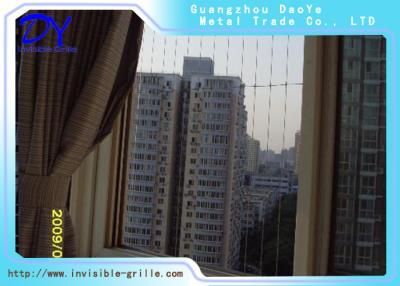 China Steel 304 Balcony Invisible Grille Family Decoration Withstand High Pressure for sale