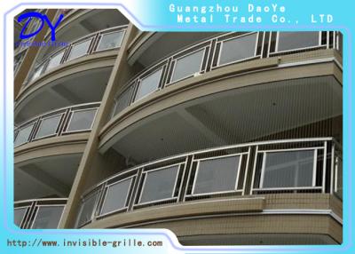 China 316 Grade Aircraft Deck Cable House Invisible Safety Grill For Balcony for sale